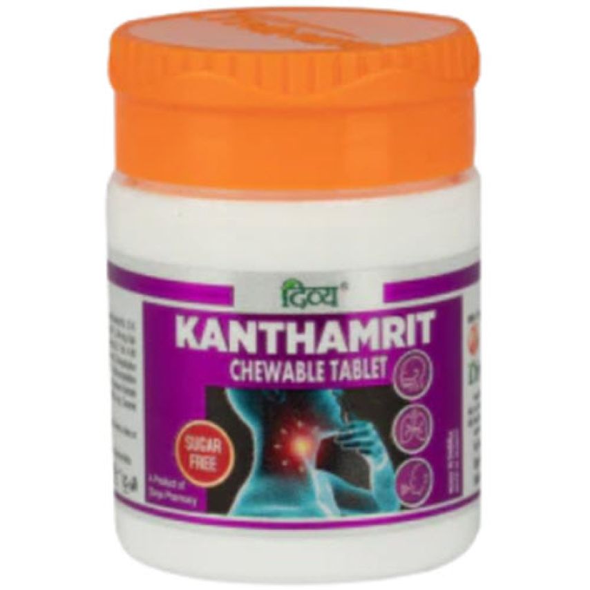 Tablet from patanjali ayurved patanjali divya kanthamrit 40 tabs 3-pack